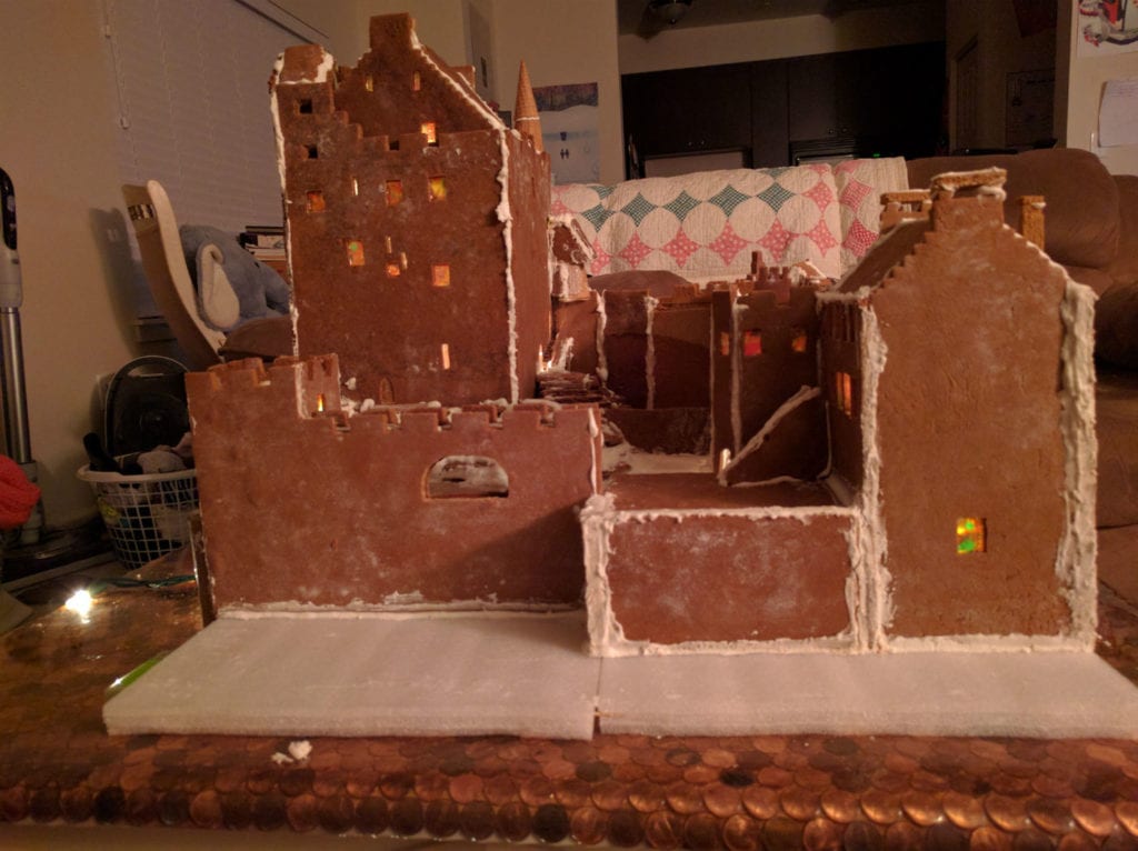 In pictures: couple create amazing version of Eilean Donan Castle using ...